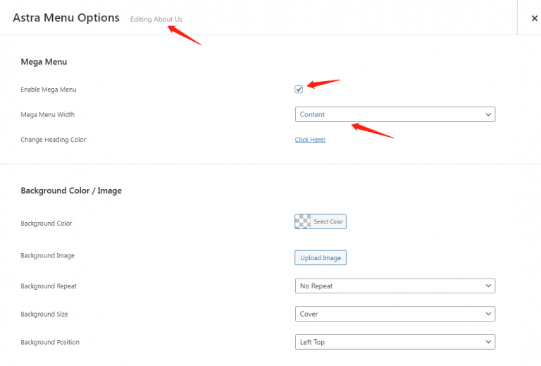 Astra 主题如何设置 Mega Menu 菜单 - 小渔聊独立站